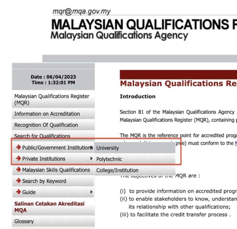 マレーシアの大学の認可を確認！MQAデータベース「MQR」の使い方と概要 – 留学の森